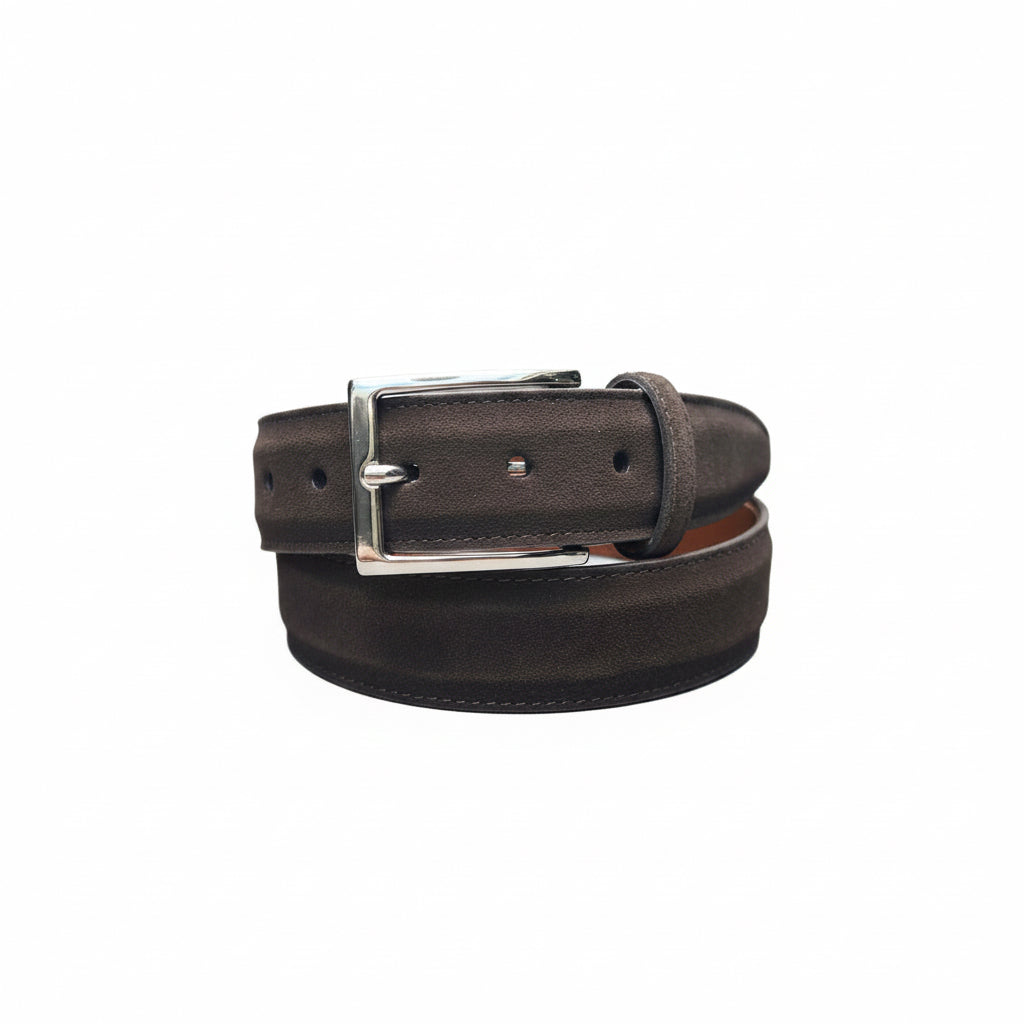 MB 5217 - Dark Chocolate Suede 35mm Nickel Buckle – ALDEN SHOES