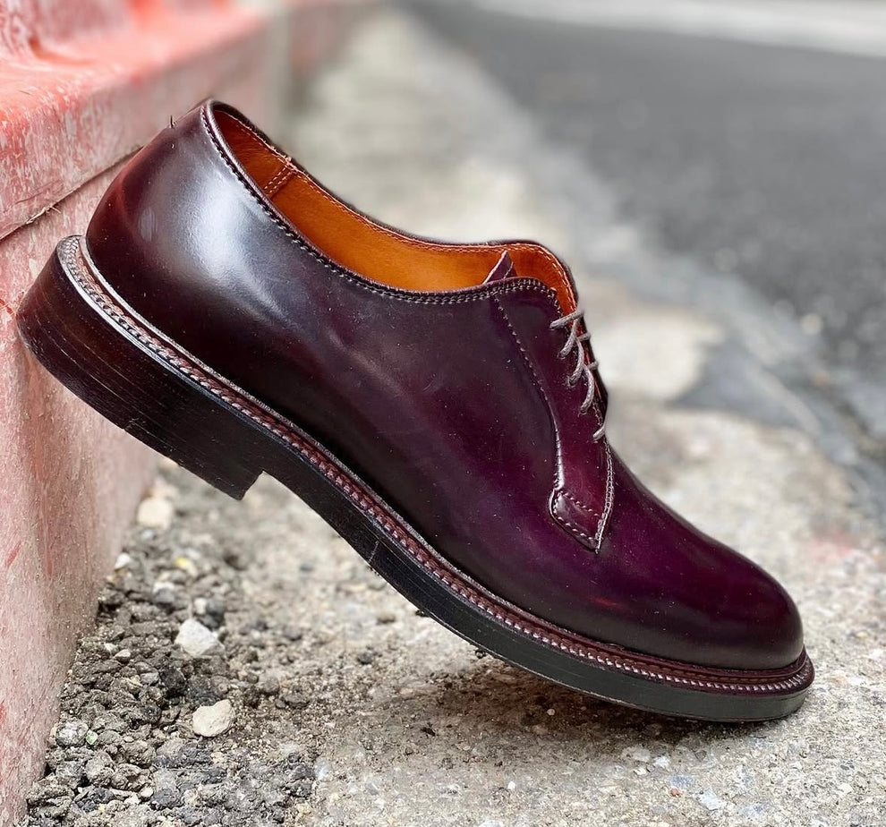 990 - Plain Toe Blucher in Color 8 Shell Cordovan – ALDEN SHOES