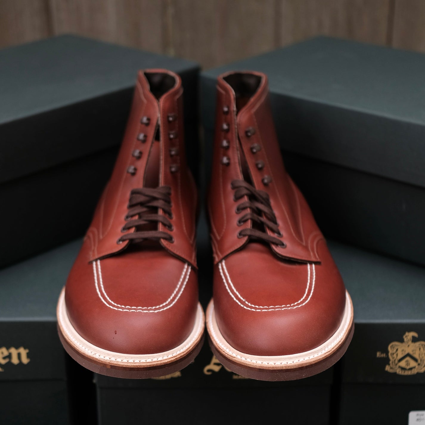 405 - Indy Boot (Original) in Mid Brown Calfskin – ALDEN SHOES